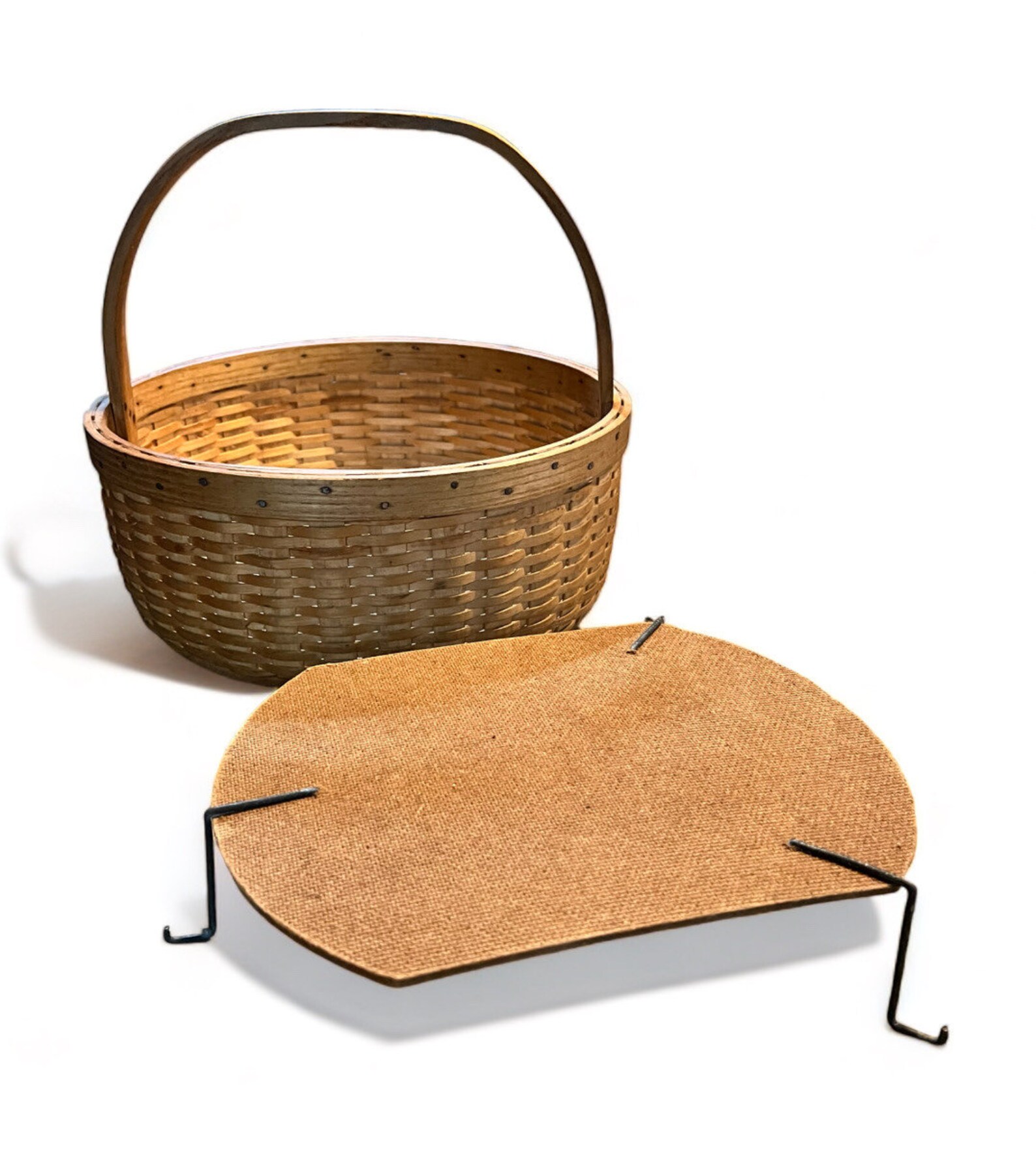 Vintage B.G. Higgins Chester MA Wood Pie Carrier Basket With Riser ...
