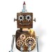 Handmade Wood and Metal Small Robot Figure / Handmade Mini Robot ...