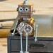 Handmade Wood and Metal Small Robot Figure / Handmade Mini Robot ...
