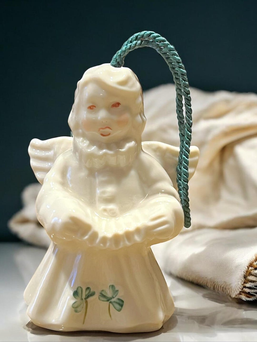 Belleek Choir of Angels Accordian Angel Ornament / Belleek Irish ...