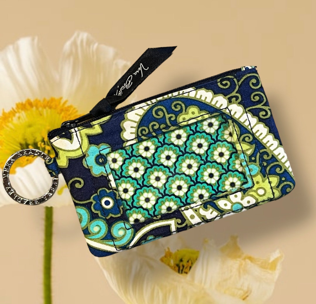 Vera Bradley Rhythm & Blues Zip ID Case / Retired Vera Bradley / Vera ...