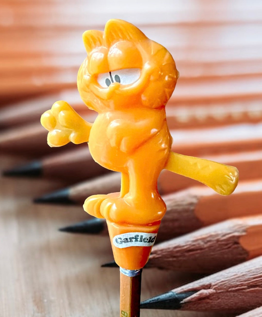 Vintage Kellogg's Cereal Garfield Plastic Pencil Topper 1981 / Vintage ...