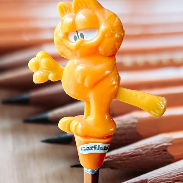Garfield Pencil Topper - Etsy