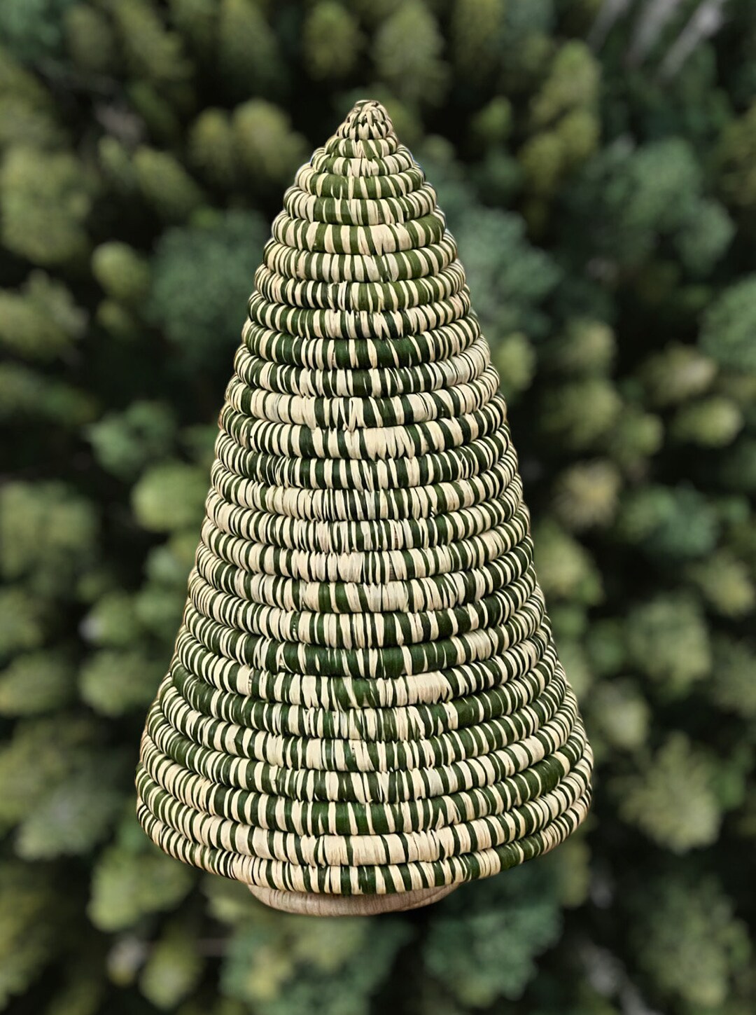 Threshold Natural Woven Natural & Green Holiday Tree Sweetgrass Style 9 ...