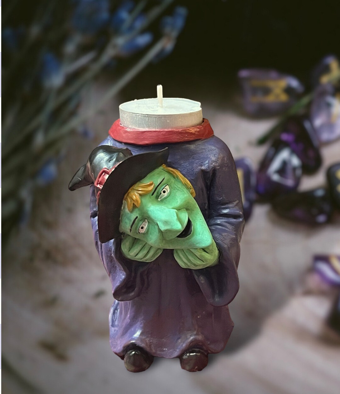 Halloween Headless Dracula Tea Light Holder / Halloween Dracula Candle ...