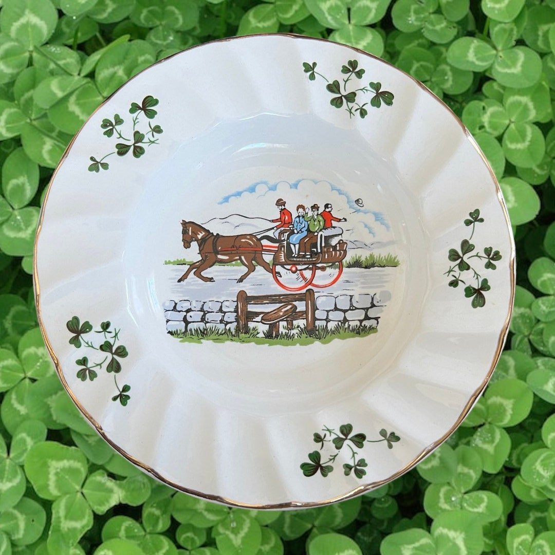 Vintage Carrigaline Pottery Irish Horse and Buggy Ashtray / Irish ...