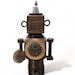 Handmade Wood and Metal Small Robot Figurine / Handmade Mini Robot ...
