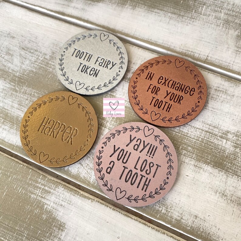 Personalized Wooden Tooth Fairy Dollar Token Money Coin Ideal - Etsy