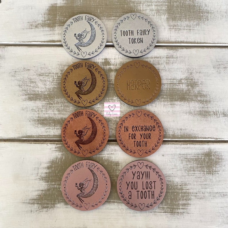 Personalized Wooden Tooth Fairy Dollar Token Money Coin Ideal - Etsy