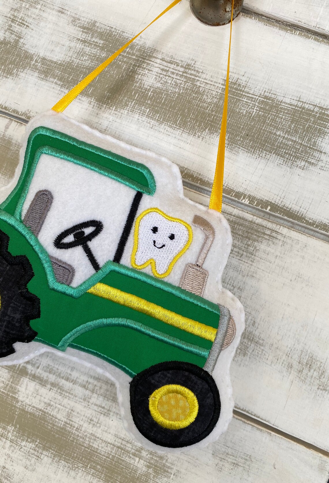 NEW Personalized Farm Tractor Tooth Fairy Pillow With Money - Etsy