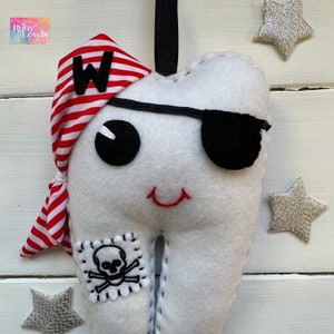 Personalized Pirate Tooth Fairy Pillow, Personalized Pocket, Boy or ...