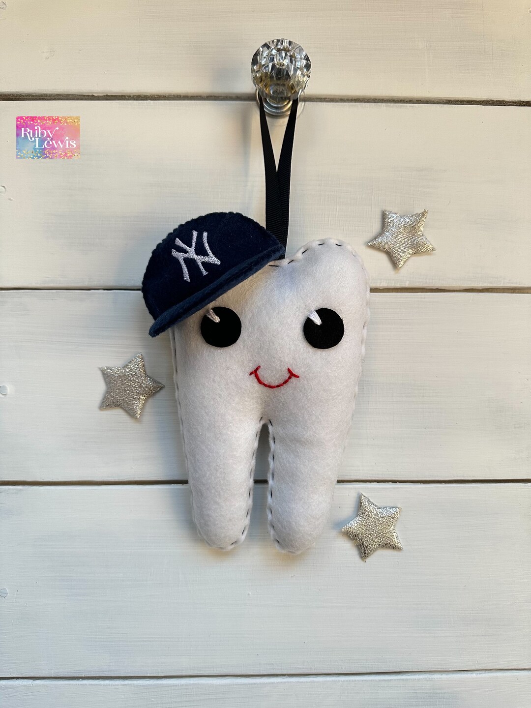 Personalized Tooth Fairy Pillow, With Sports Themed Baseball Cap and ...