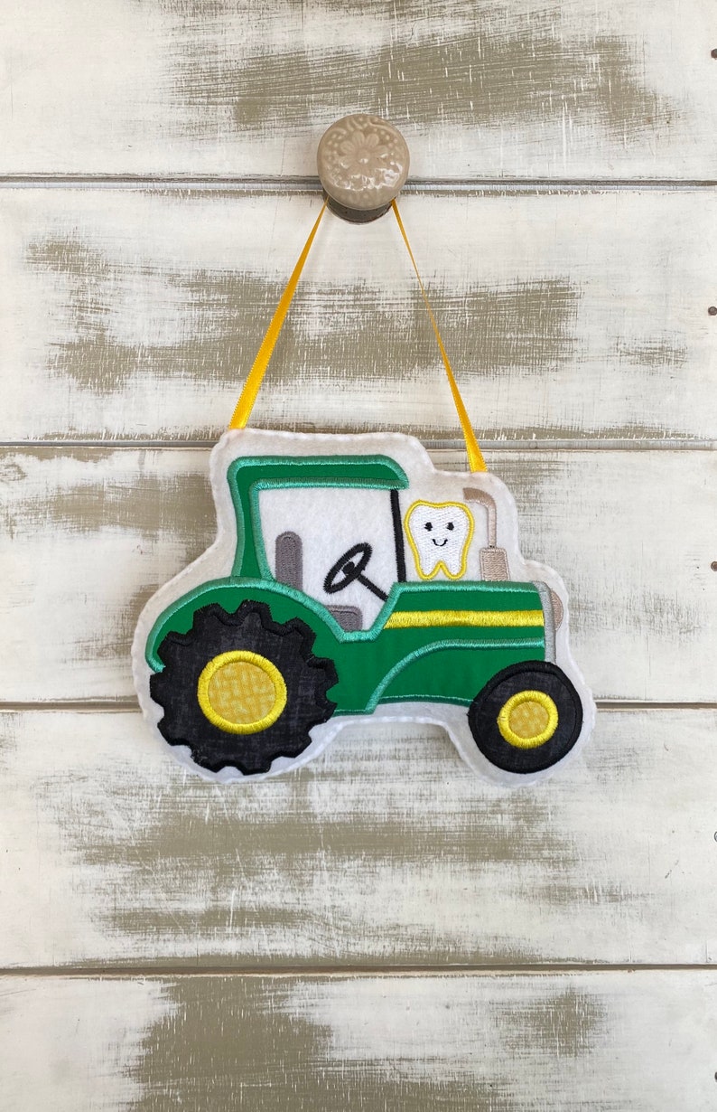 NEW Personalized Farm Tractor Tooth Fairy Pillow With Money - Etsy