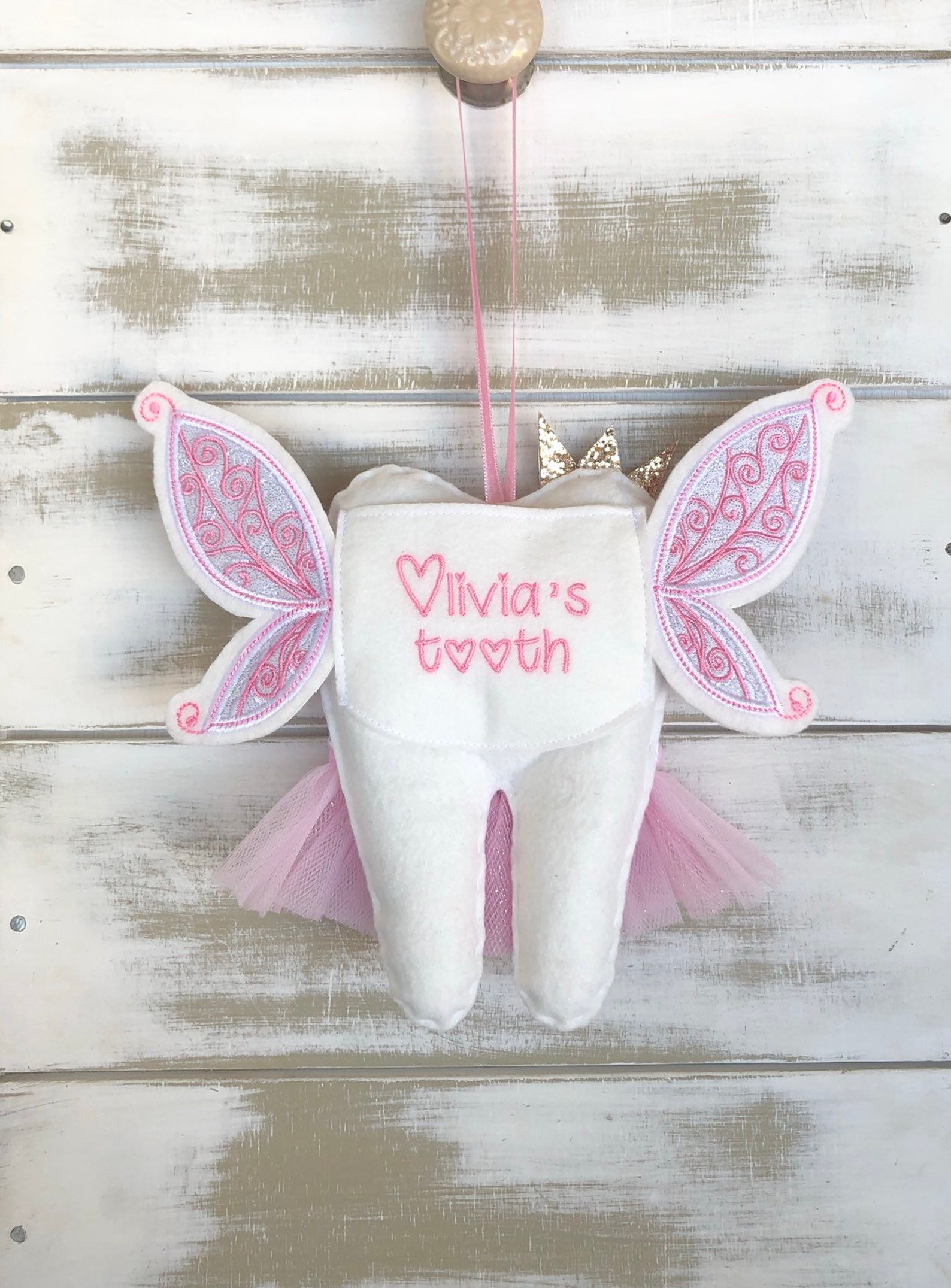 Personalized Childrens Angel Fairy Wings Tutu Tooth Fairy | Etsy