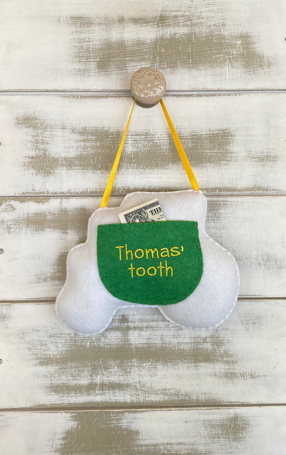 NEW Personalized Farm Tractor Tooth Fairy Pillow With Money - Etsy