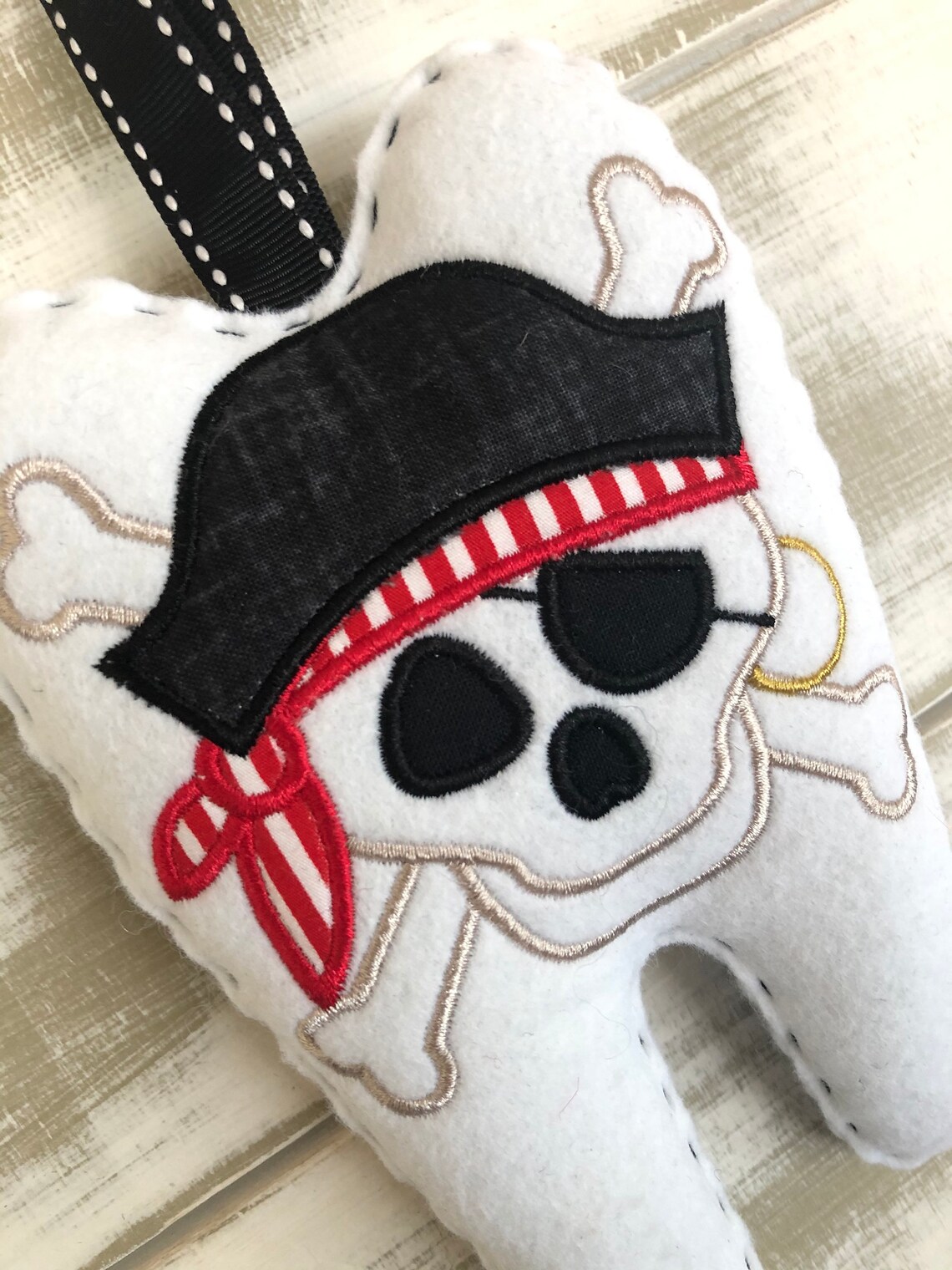 Personalized Childrens Boys Pirate Skull and Crossbones Tooth - Etsy
