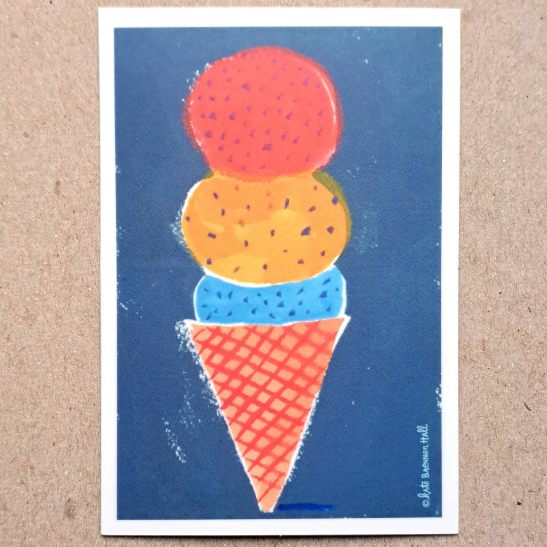 Ice Cream Cone DECAL - Etsy