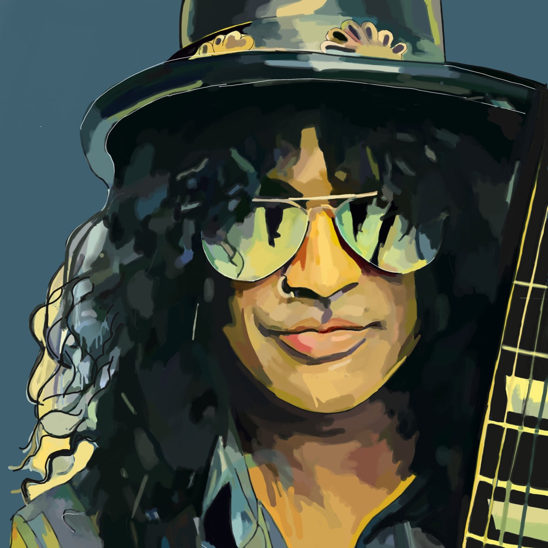 Pop Art Portraits Limited Edition Slash - Etsy