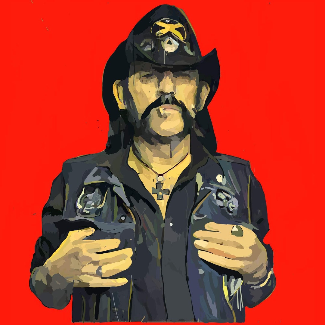 Lemmy Portrait, Lemmy Kilmister Original Art ,canvas Print, Lemmy ...