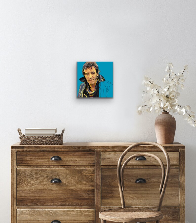 Bruce Springsteen Portrait Gift Bruce Springsteen Canvas Art Gifts for ...