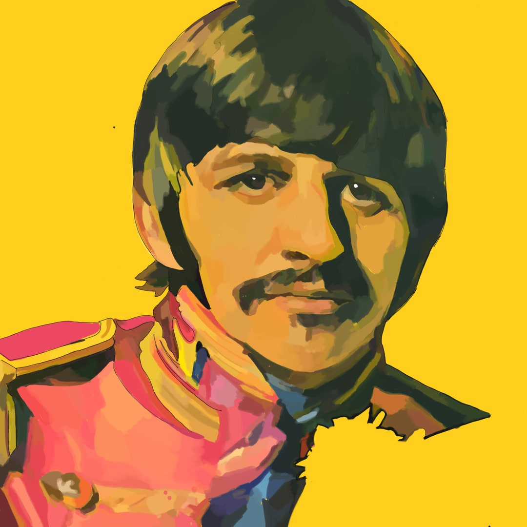 Ringo Starr Limited Edition Painting, Original Portrait, Canvas Print ...