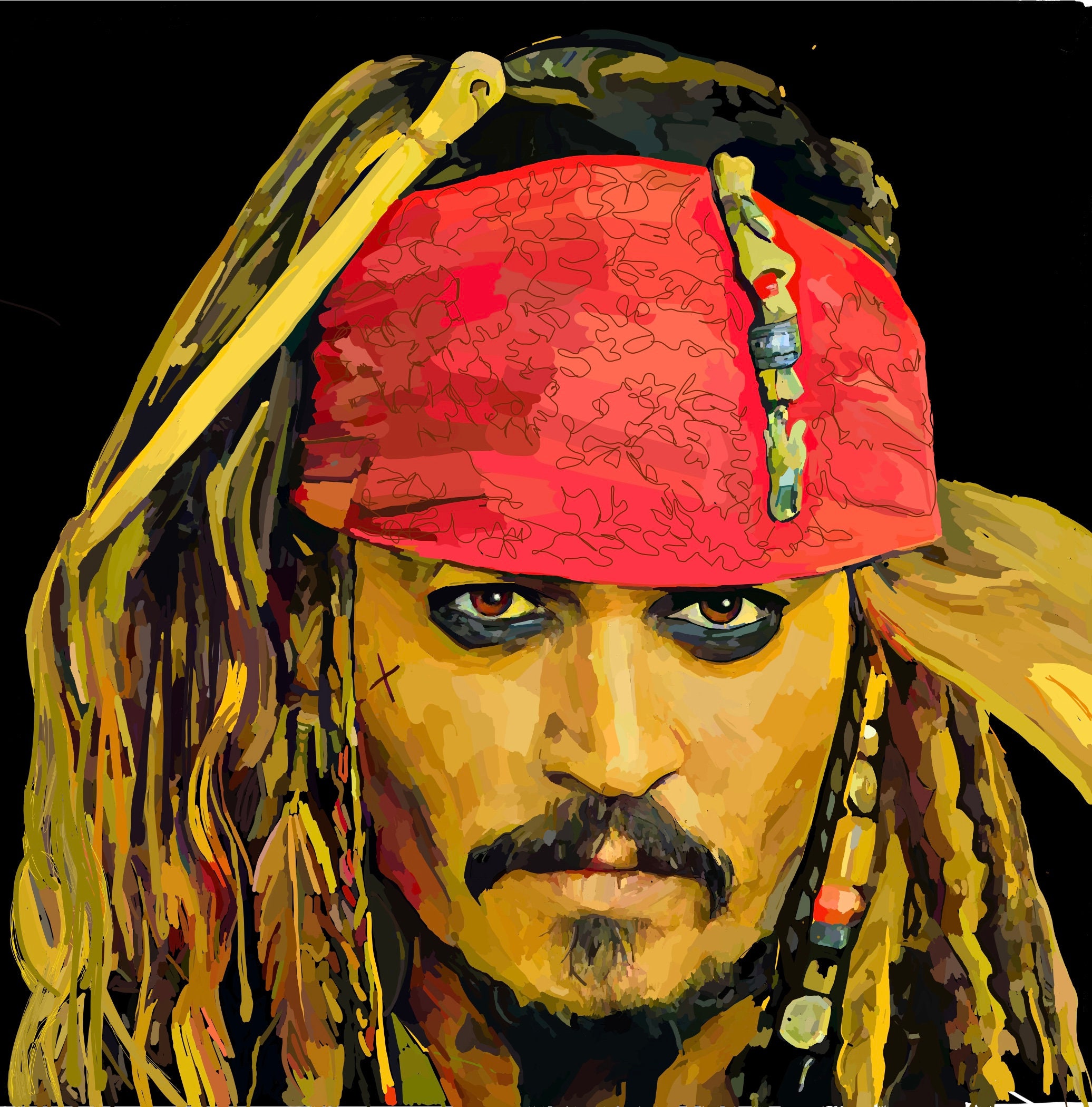 Johnny Depp Canvas Print Johnny Depp Original Portrait Movie Lover Gift ... Johnny Depp Canvas Print Johnny Depp Original Portrait Movie Lover Gift ...