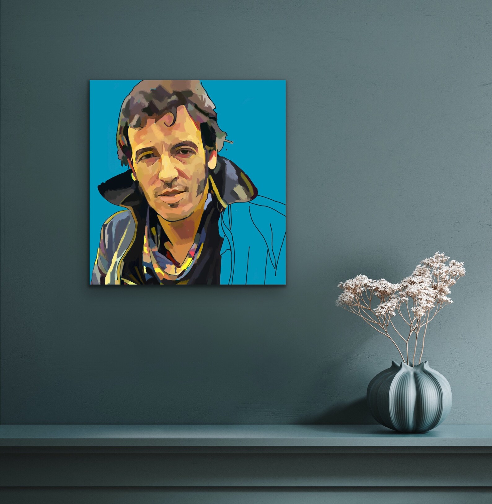 Bruce Springsteen Portrait Gift Bruce Springsteen Canvas Art Gifts for ...