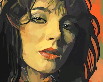 Kate Bush Art Print Wuthering Heights Red Dress Dance - Etsy UK