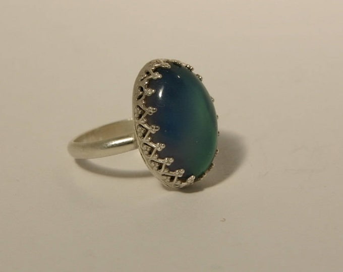 Mood Ring, Silver Mood Ring, Sterling Silver Mood Ring, Mood Rings ...