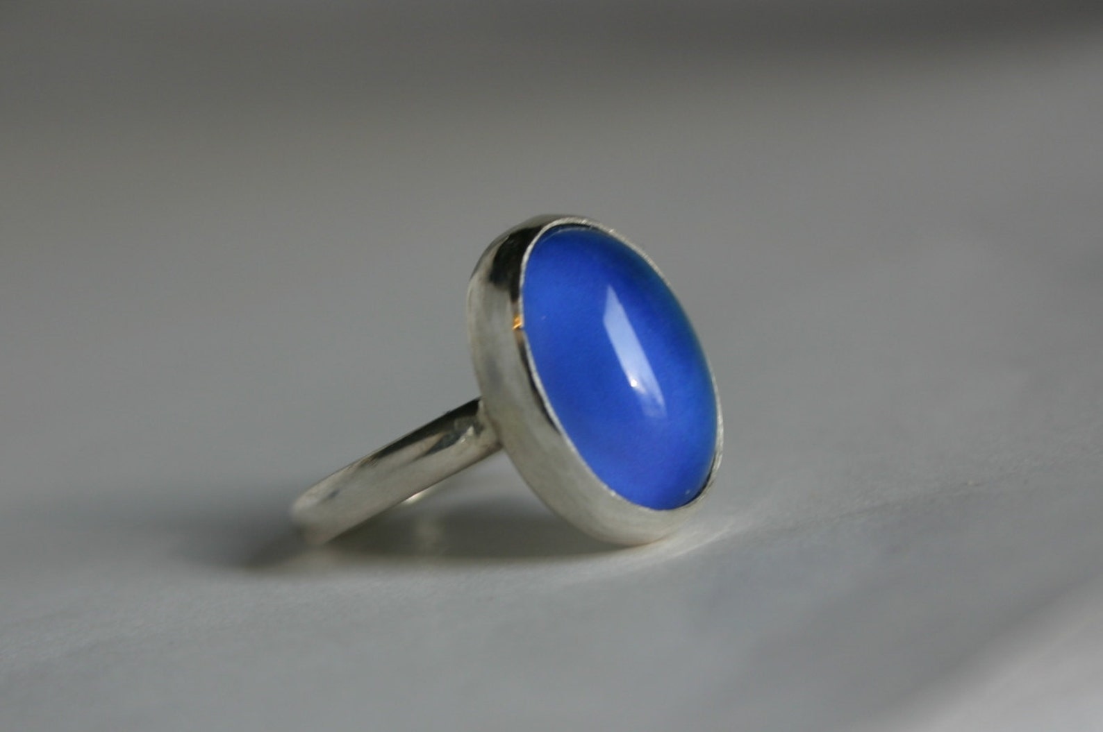 Mood Ring Silver Mood Ring Handmade Sterling Silver Smooth - Etsy