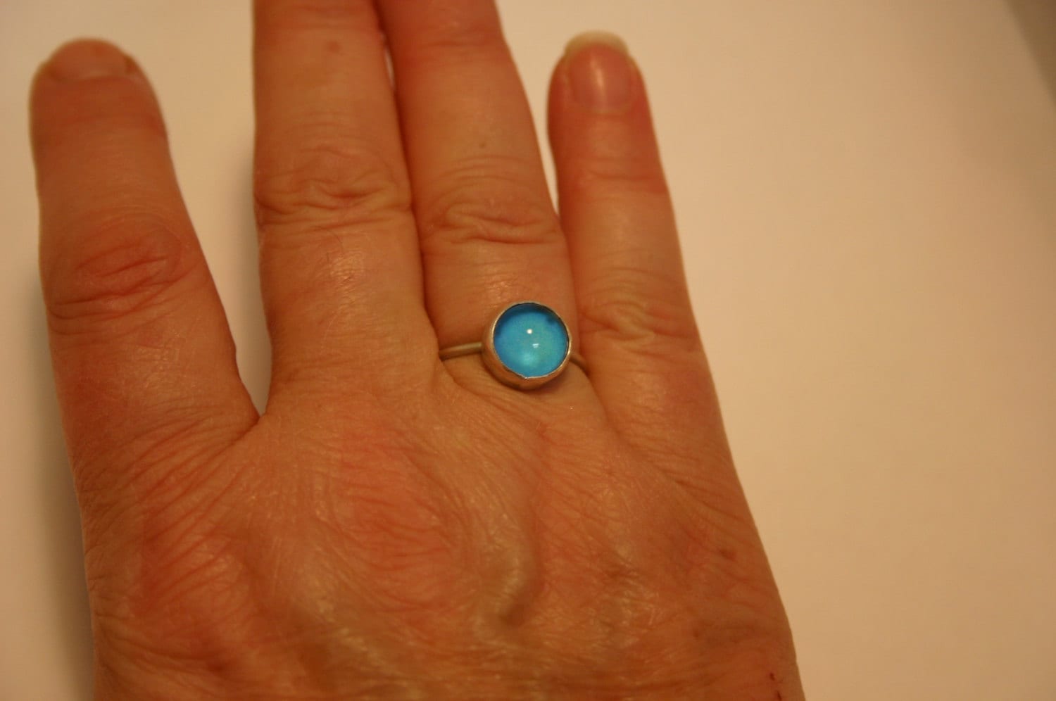 Mood Stone Ring Sterling Silver Small - Etsy