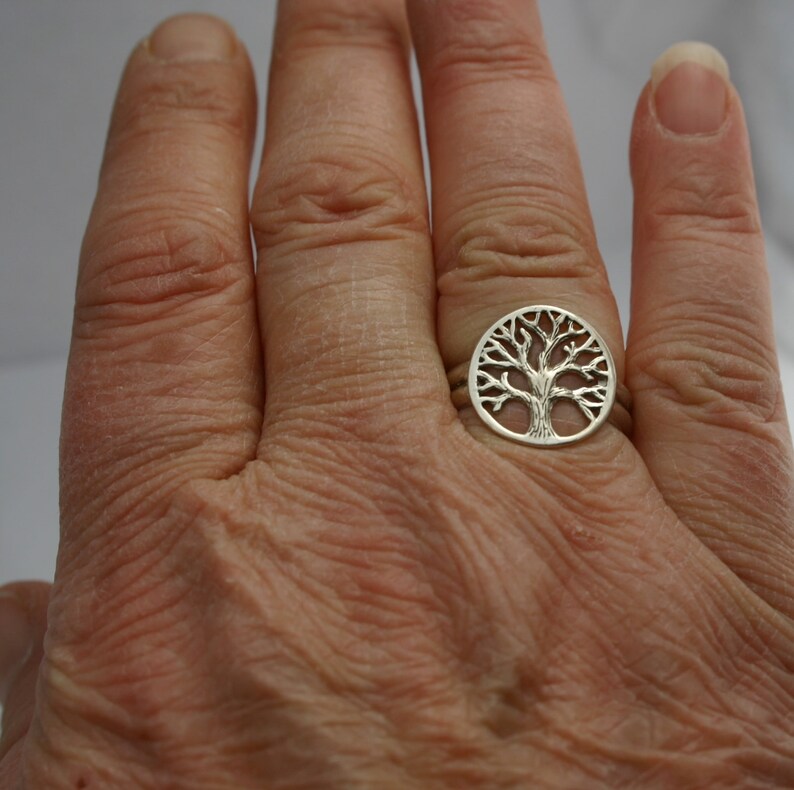 Handcrafted Sterling Silver Tree of Life Ring - Etsy