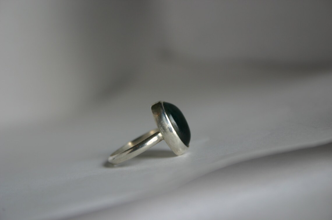 Mood Ring Silver Mood Ring Handmade Sterling Silver Smooth - Etsy