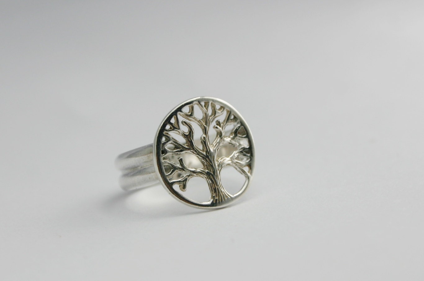 Handcrafted Sterling Silver Tree of Life Ring - Etsy