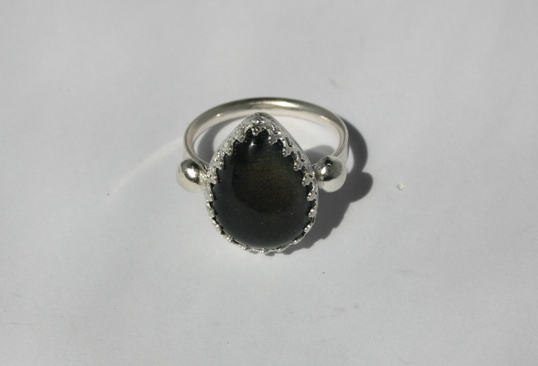 Mood Ring, Silver Mood Ring, Teardrop Mood Ring, Mood Rings, Silver ...