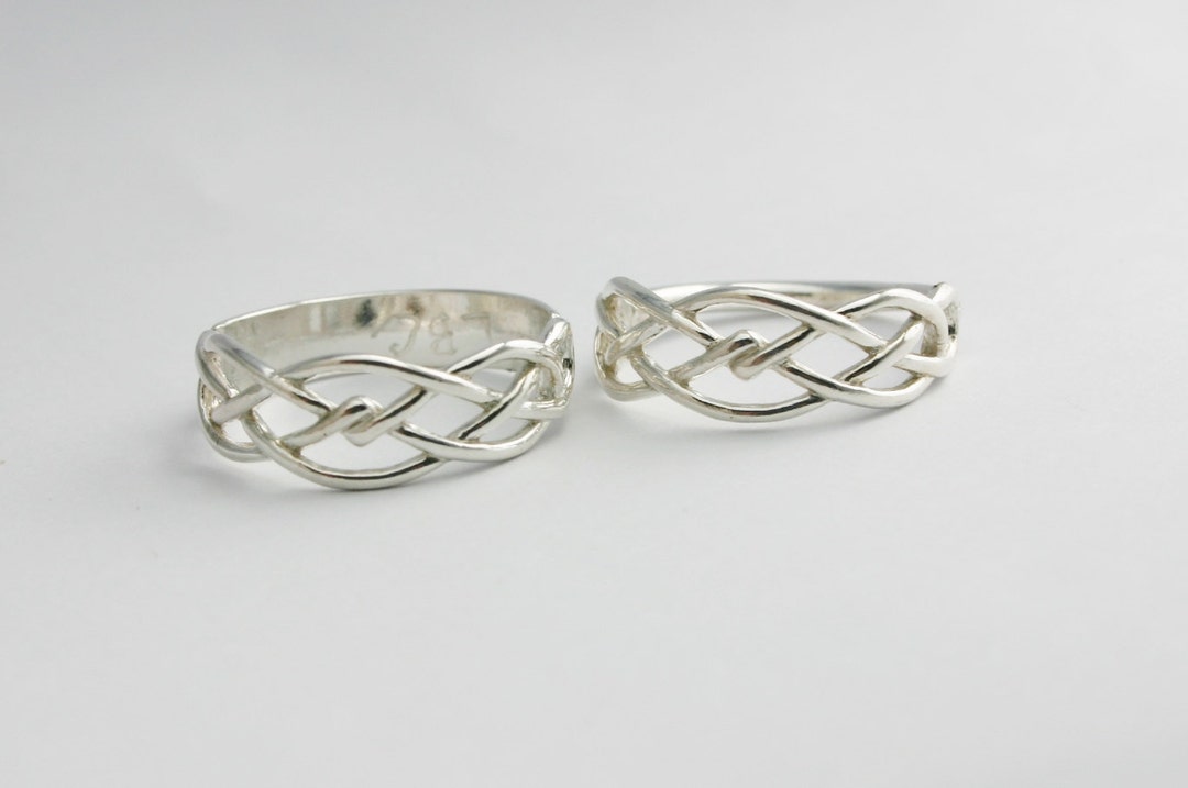 Infinity Ring, Double Infinity Ring, Handcrafted Sterling Silver Double ...