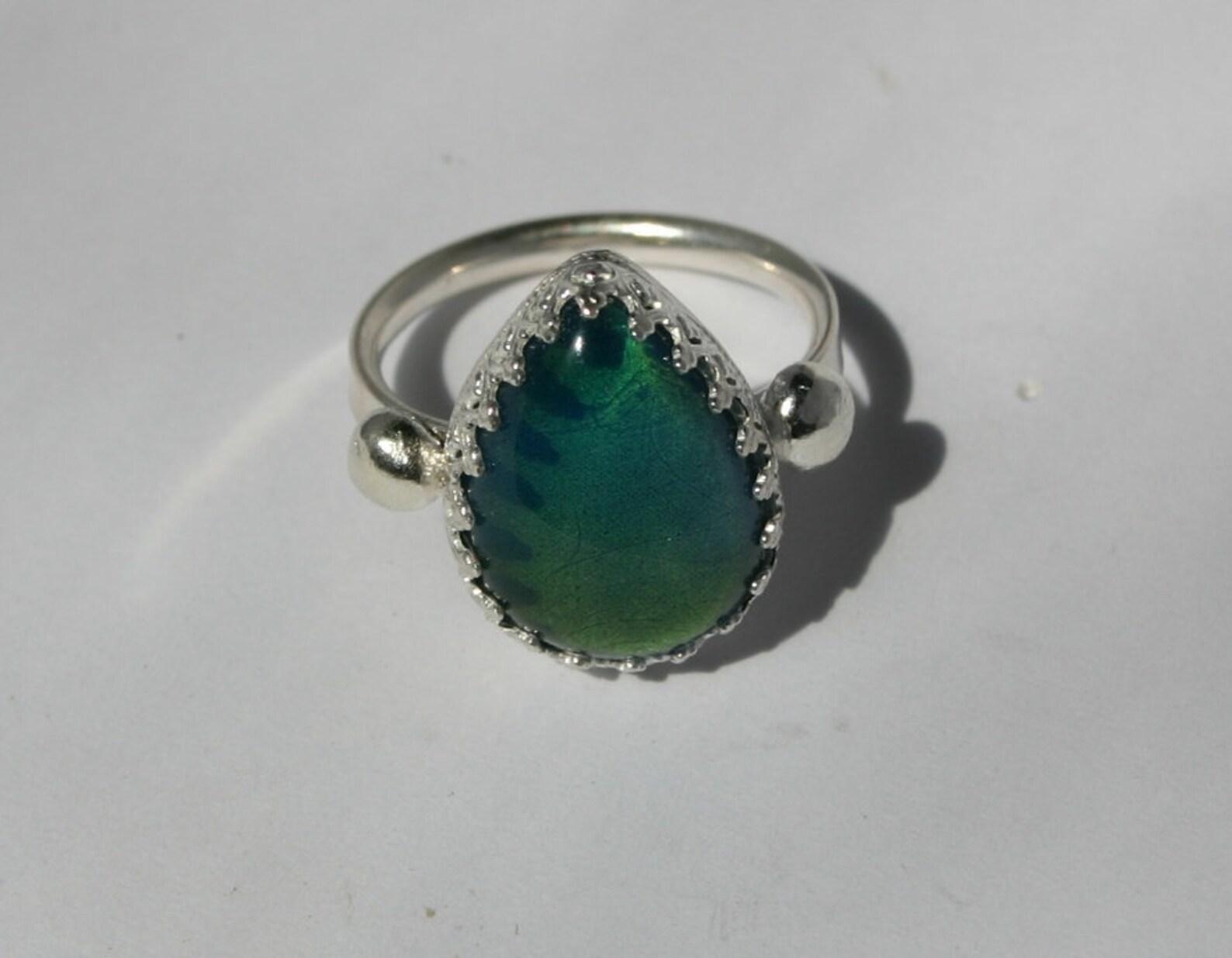 Mood Ring Silver Mood Ring Teardrop Mood Ring Mood Rings | Etsy