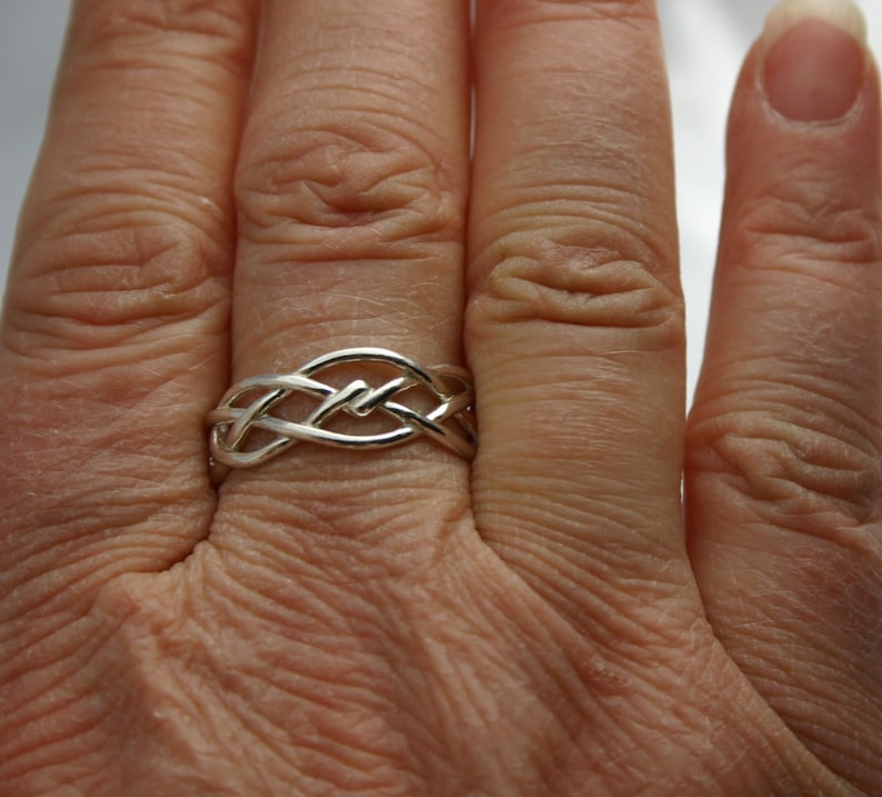 Infinity Ring Double Infinity Ring Handcrafted Sterling | Etsy