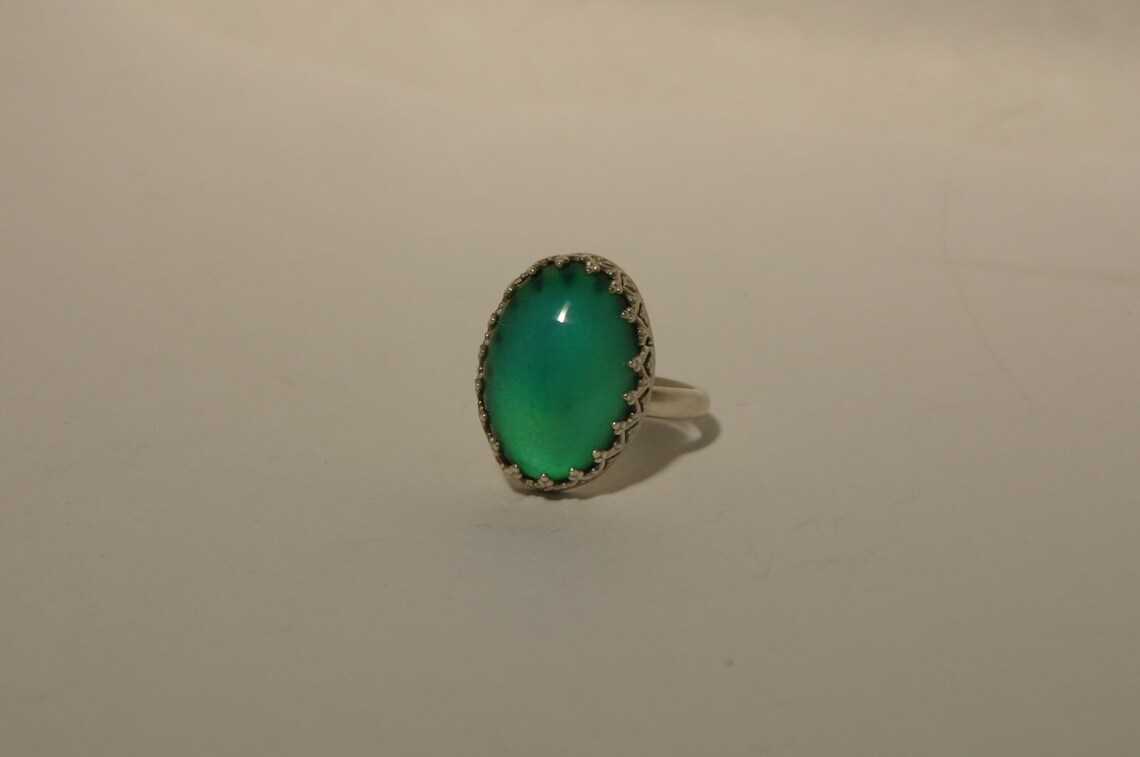 Mood Ring, Silver Mood Ring, Sterling Silver Mood Ring, Mood Rings ...