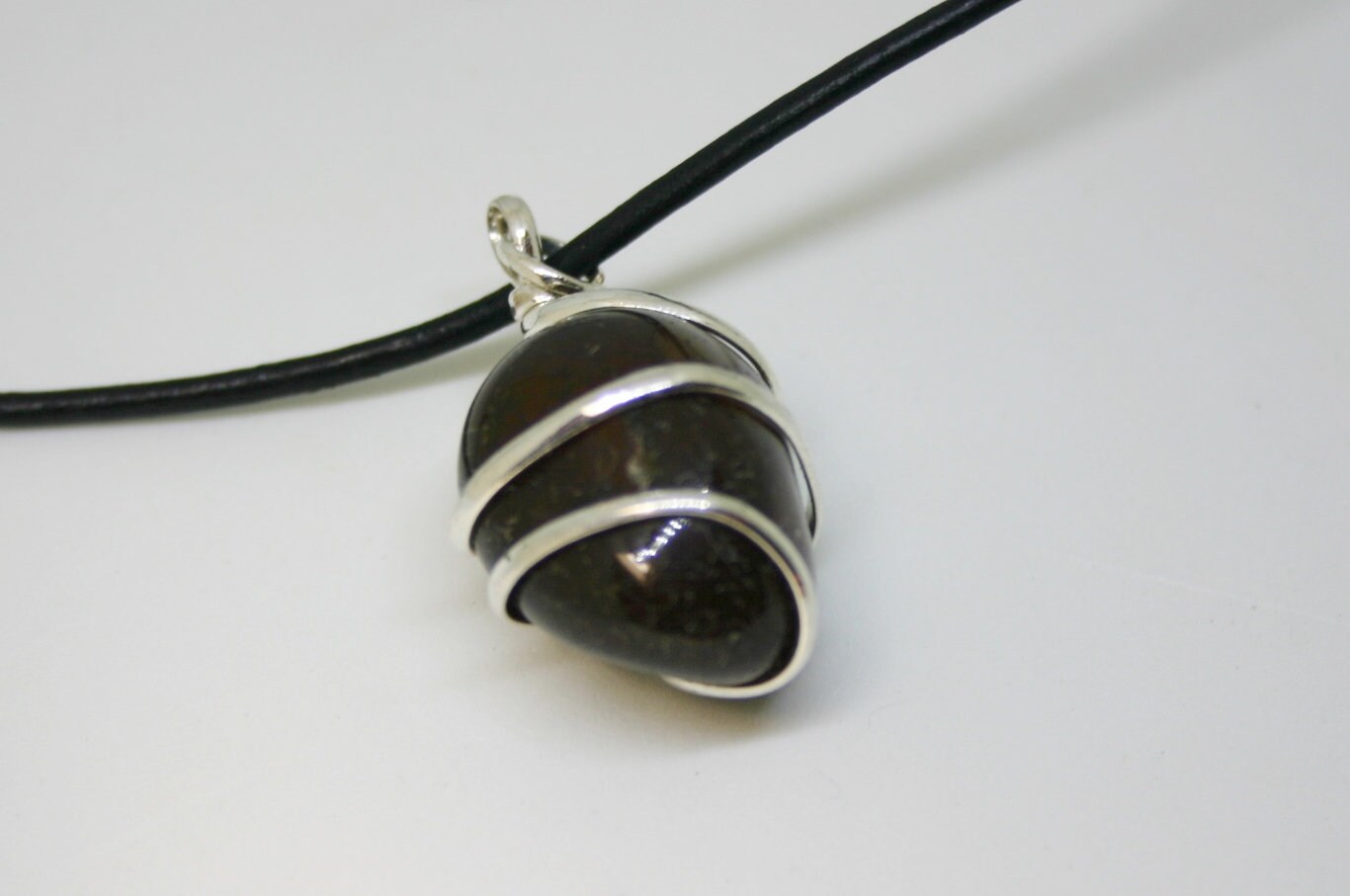 Gemstone Necklaces, Hand Wrapped Crystal Necklaces, Agate Necklace ...