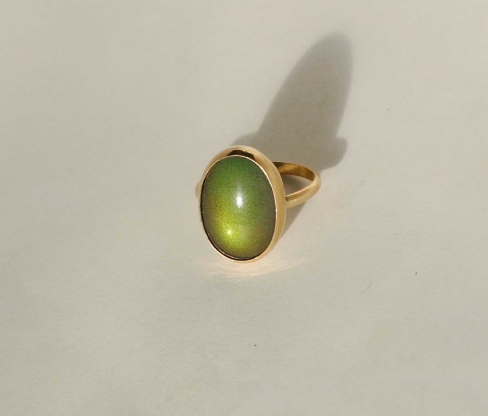 Mood Ring, Gold Mood Ring, Gold Filled Mood Ring, Handmade Mood Ring ...