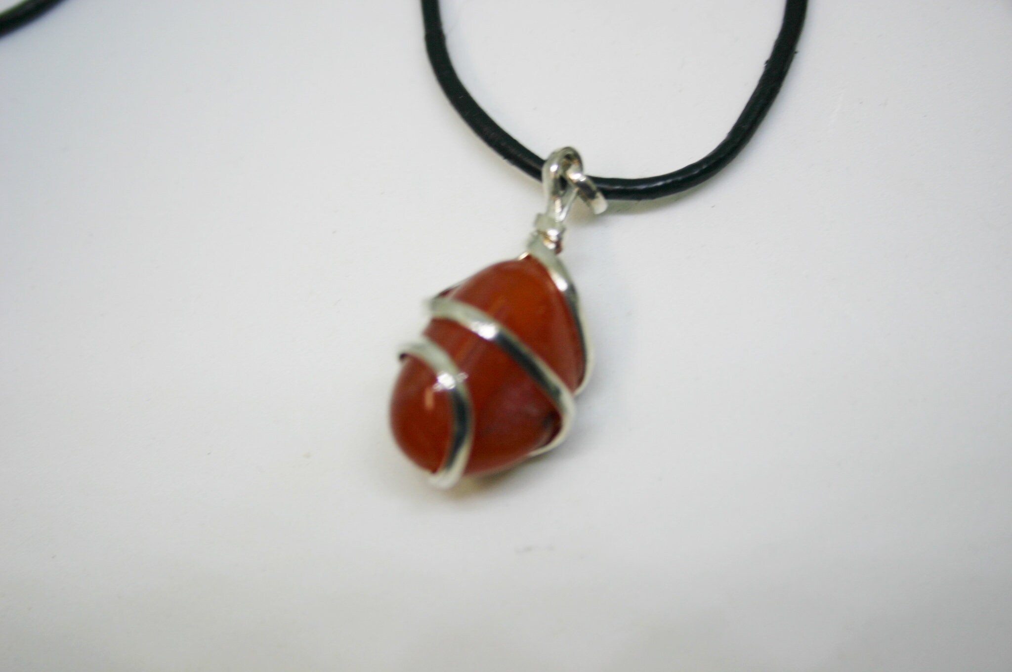 Gemstone Necklaces, Hand Wrapped Crystal Necklaces, Agate Necklace ...