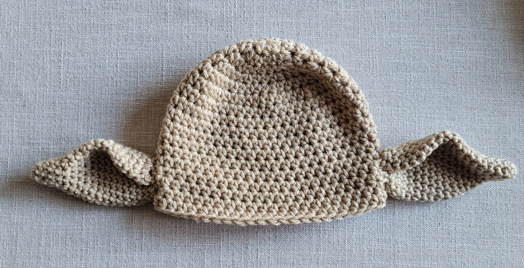 Crochet House Elf Hat: 6-12 Month Baby Dobby Halloween Costume Beanie ...