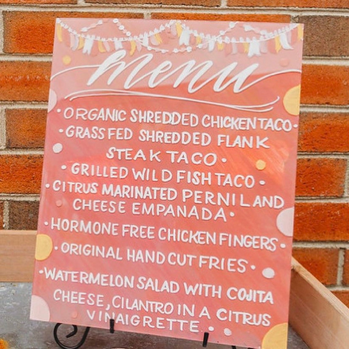 Custom Acrylic Signature Cocktail Sign Personalized Signature - Etsy