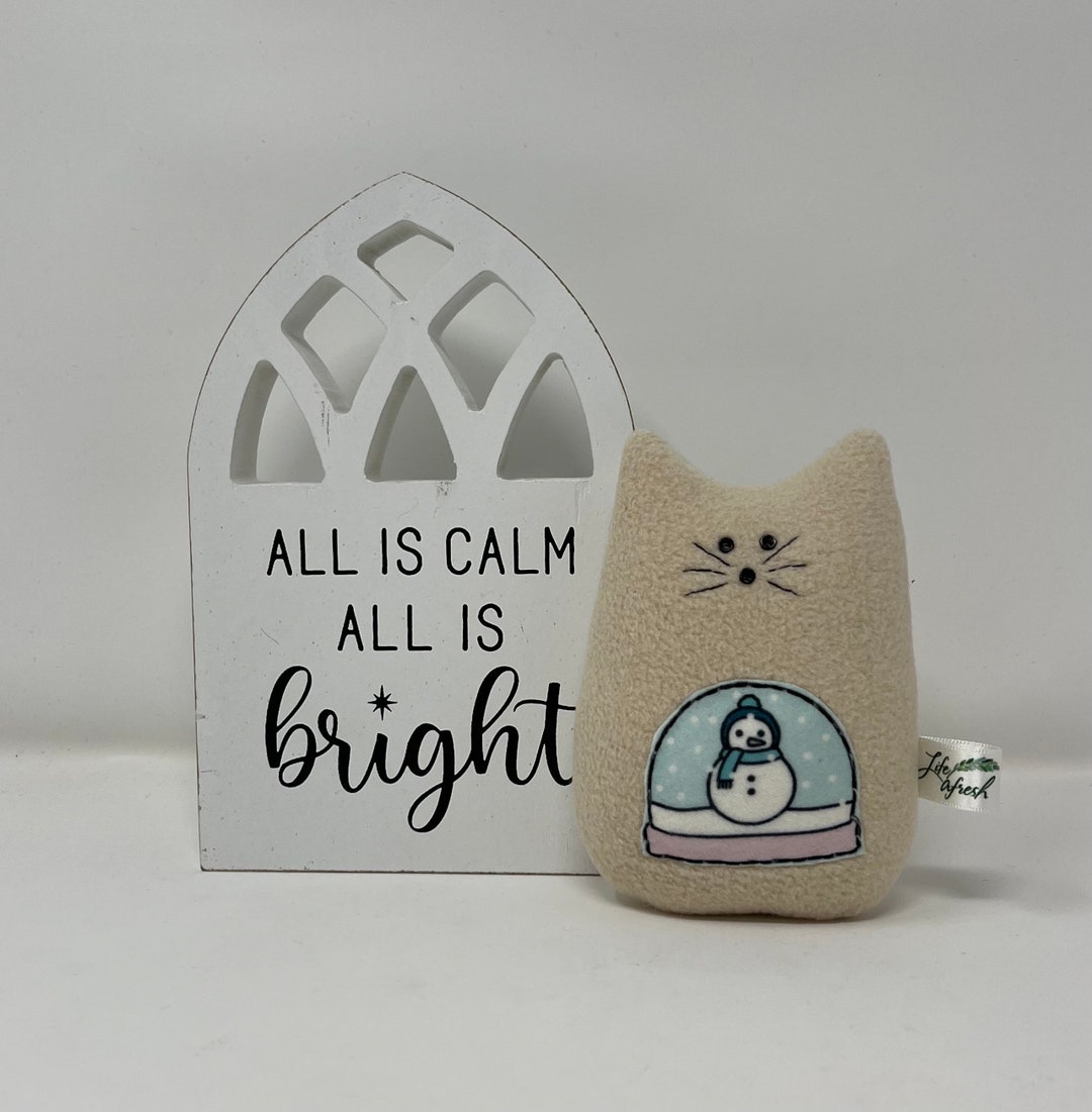 Snow Globe Baby Cat Plushie - Etsy