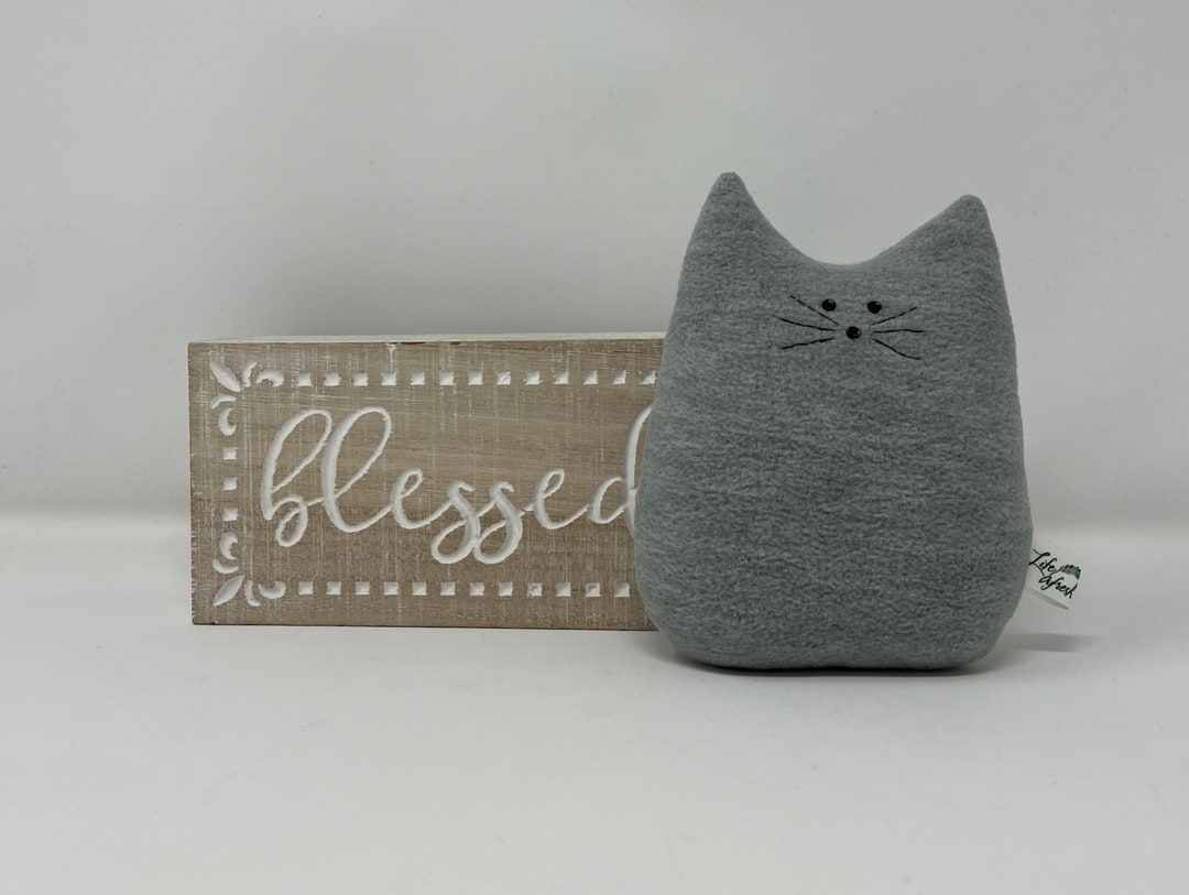 Gray Cat Plushie - Etsy