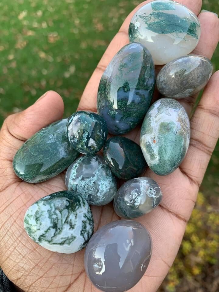 Moss Agate | Etsy
