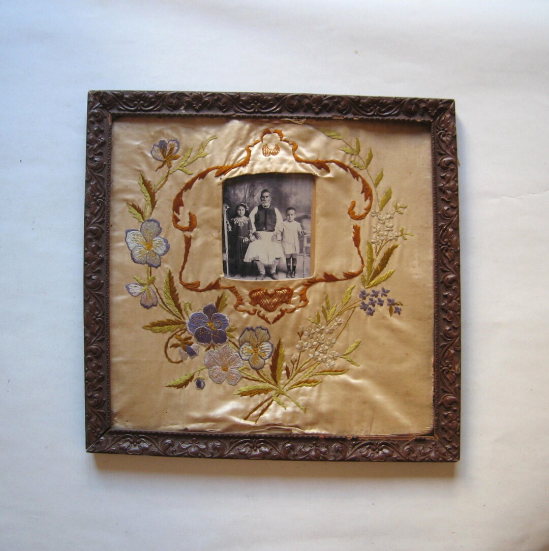 Antique Greek Embroidery Photo Frame - Etsy