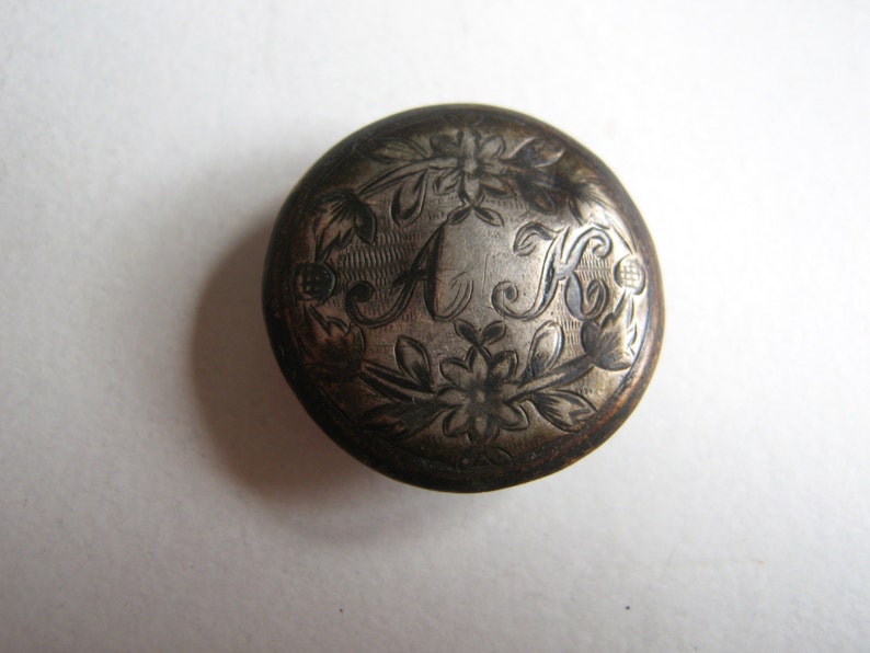 Antique Silver Button Set - Etsy