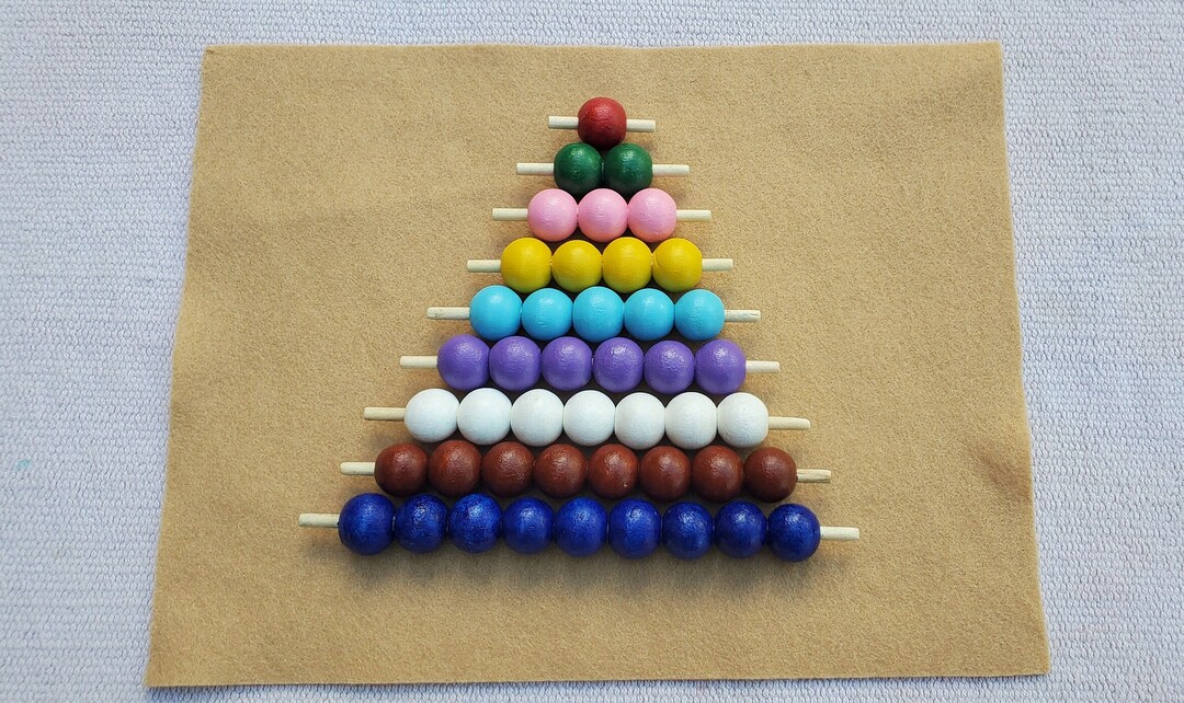 Short Bead Stair With XL Wooden Beads - Etsy